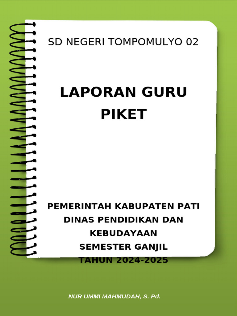 Laporan Guru Piket 2024-2025 | PDF
