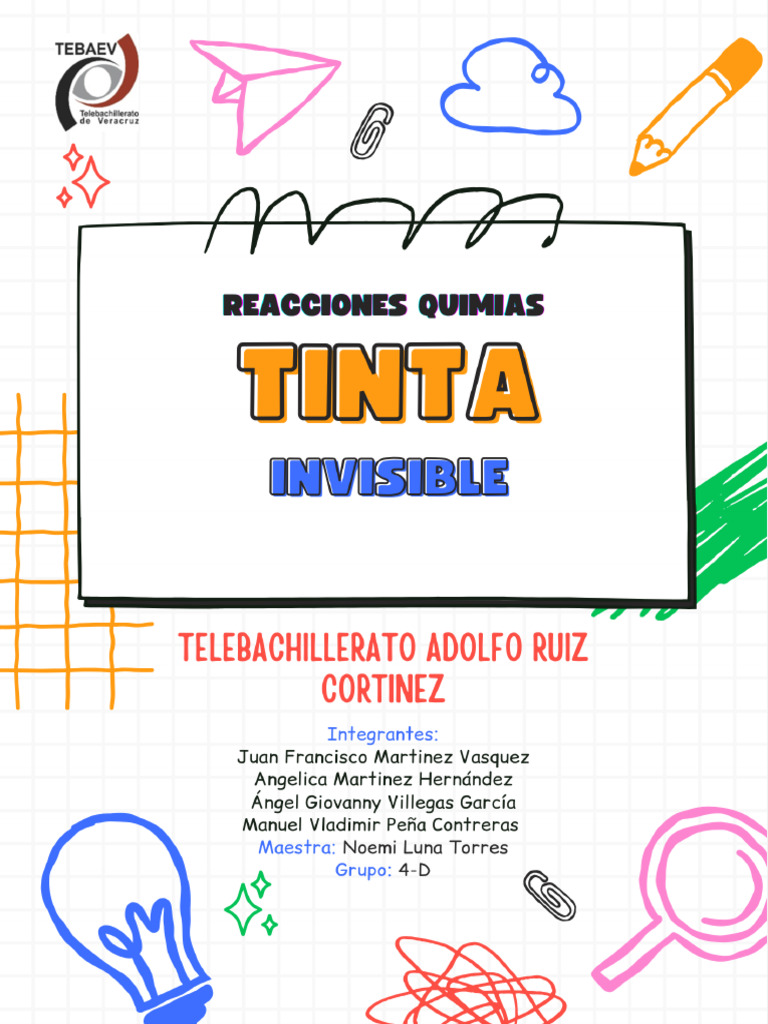 Tinta Invisible: Experimento y Química | PDF | Química | Limonada