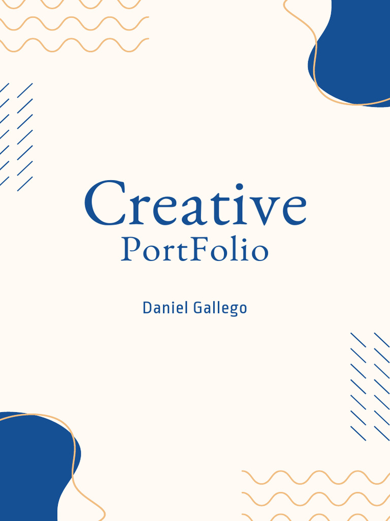 Blue Cream Minimalist Geometric Portfolio Cover Page A4 - 20250221 ...