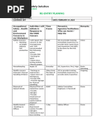 Re Entry Plan Form | PDF | Personal Protective Equipment | Occupational ...