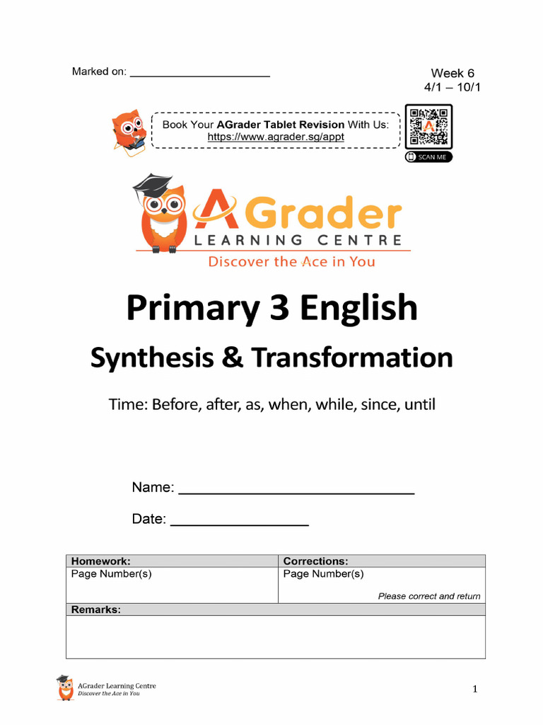 (Student) Week 6 - P3 Synthesis & Transformation (Time) | PDF
