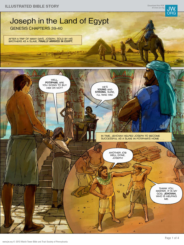B-Joseph in the Land of Egypt | PDF | Old Testament Books | Torah Books