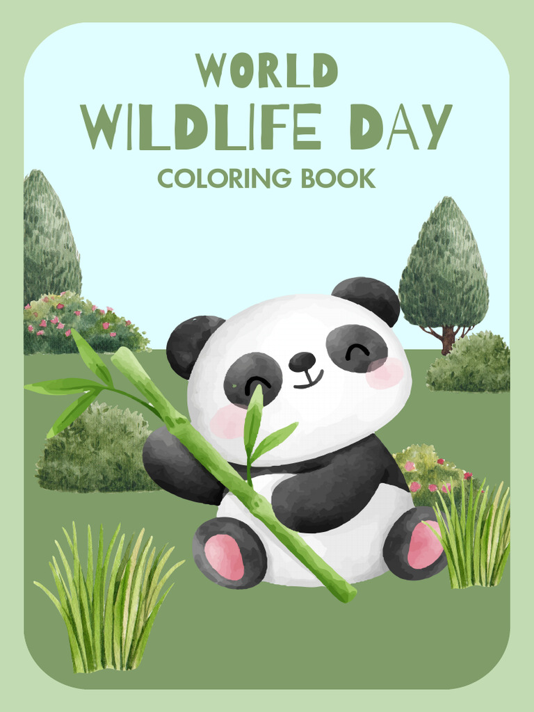 Land Animals Coloring Pages Activity Worksheet in Black and White ...