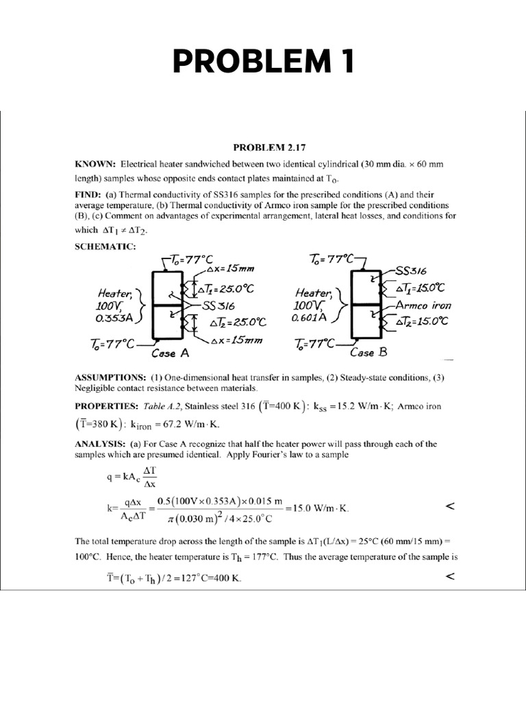 Heat Tranfer Pset Solution Compilation | PDF