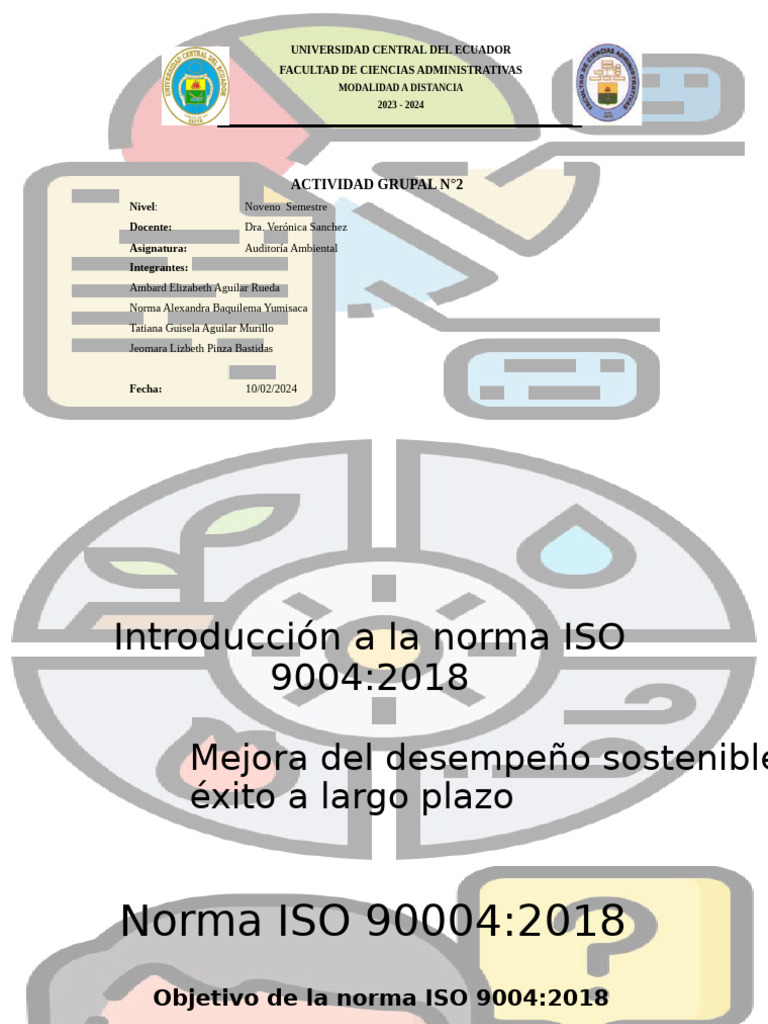 Introducción a la norma ISO 9004:2018 | PDF | Sistema de manejo de ...