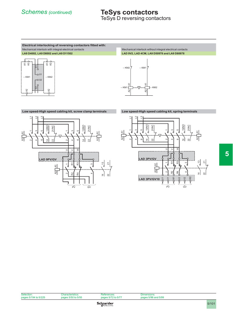 Electrical Contactor Schemes | PDF