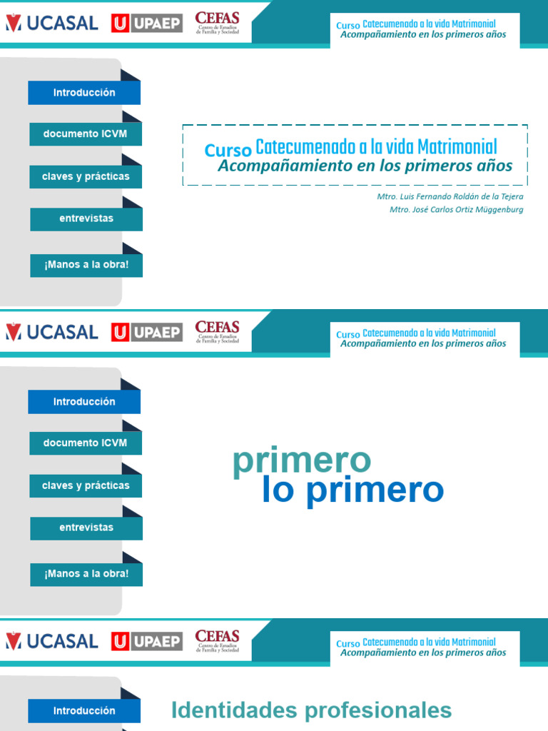 Acompañamiento en Los Primeros Años - CEFAS UPAEP | PDF | Matrimonio | Amor