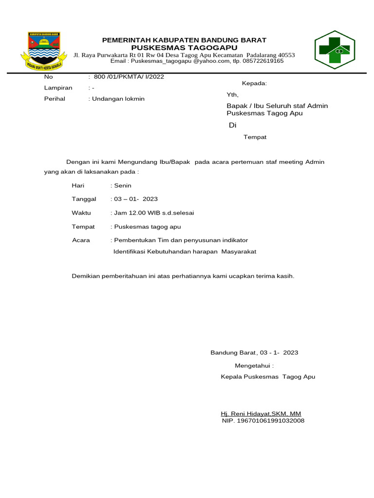 revisi notulen rapat | PDF