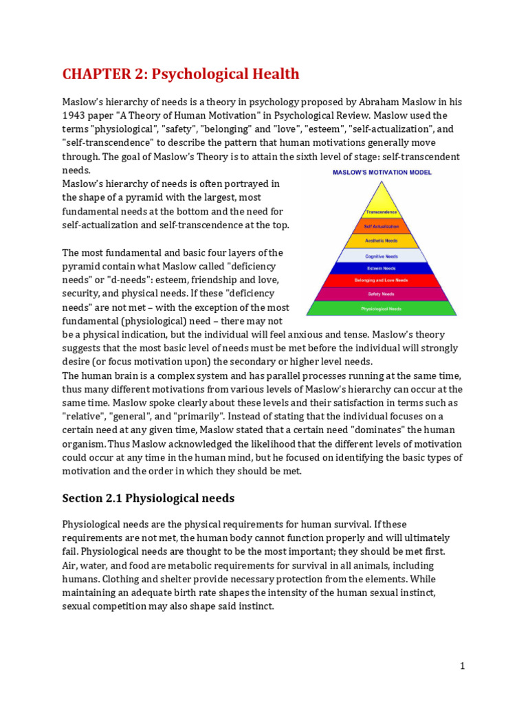 Understanding Maslow's Insight Levels | PDF | Major Depressive Disorder ...