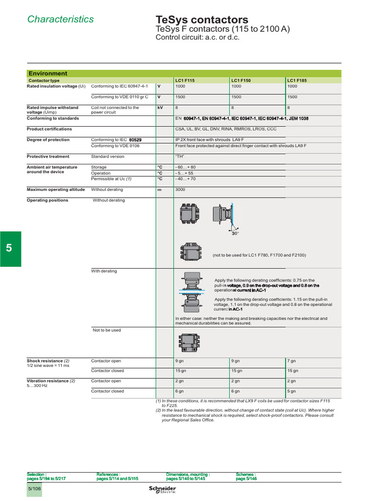 Schneider Contactor Catalogue - 107 | PDF | Components | Equipment