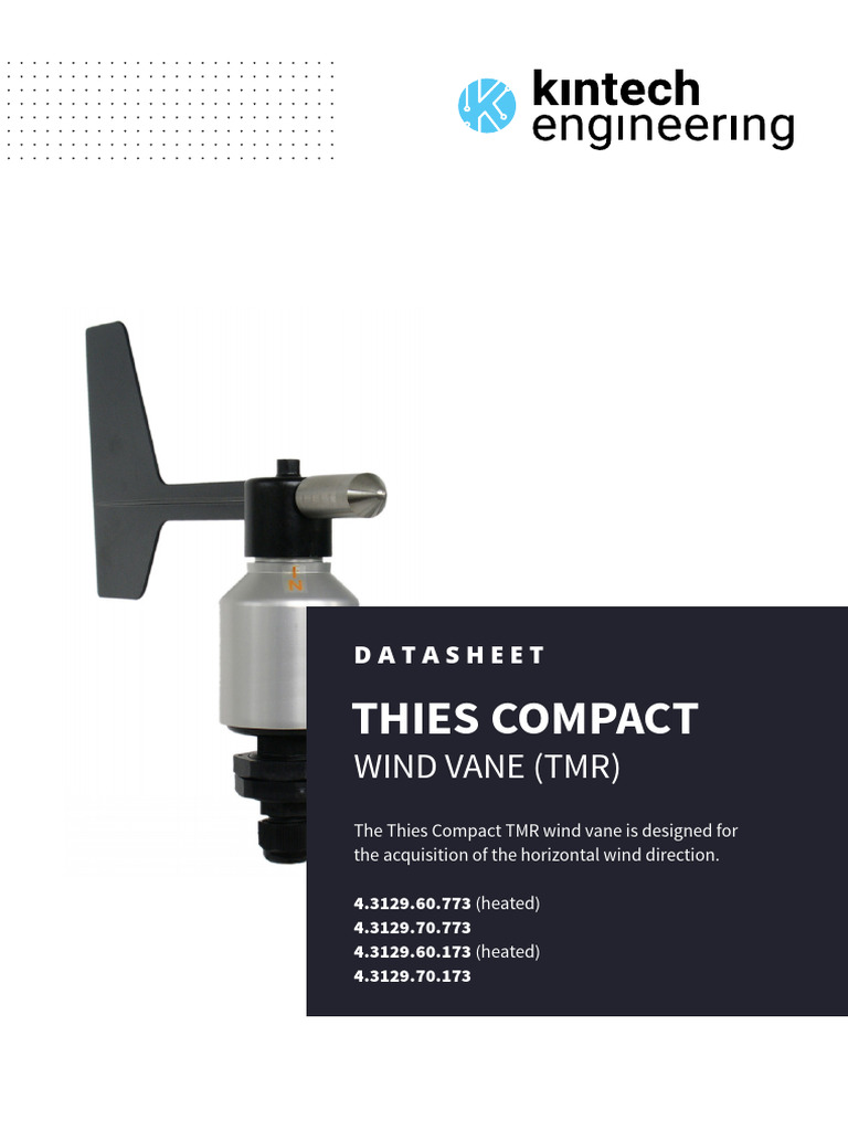 En Windvane ThiesCompact TMR | PDF | Wound | Meteorology