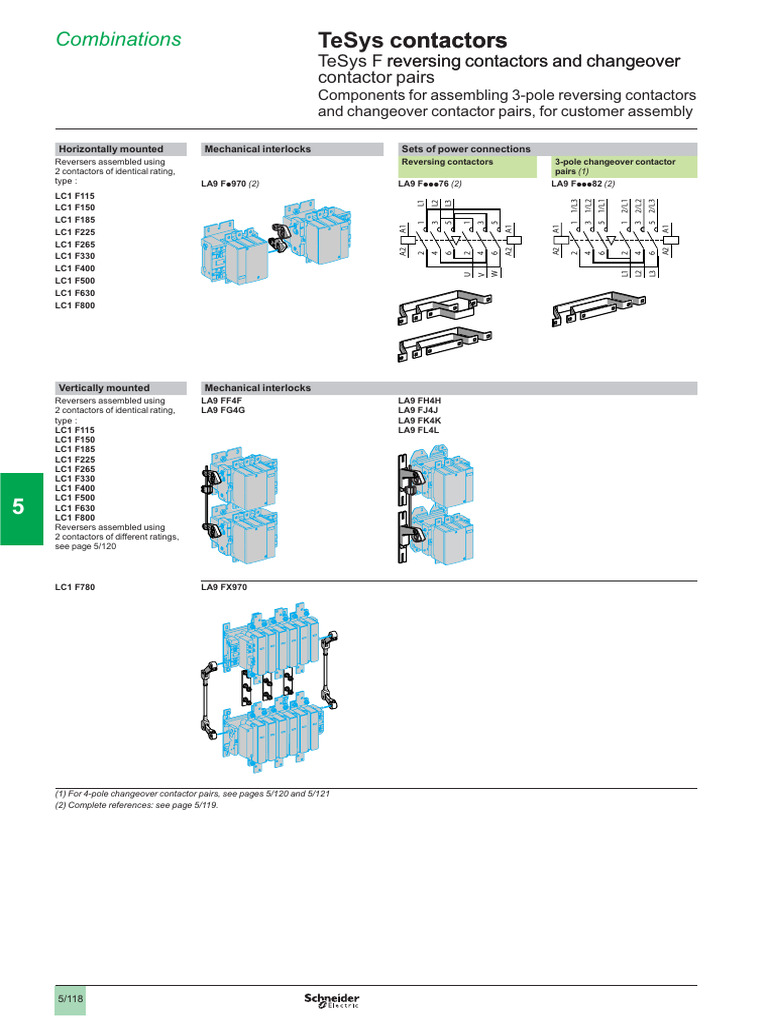 Schneider Contactor Catalogue - 119 | PDF
