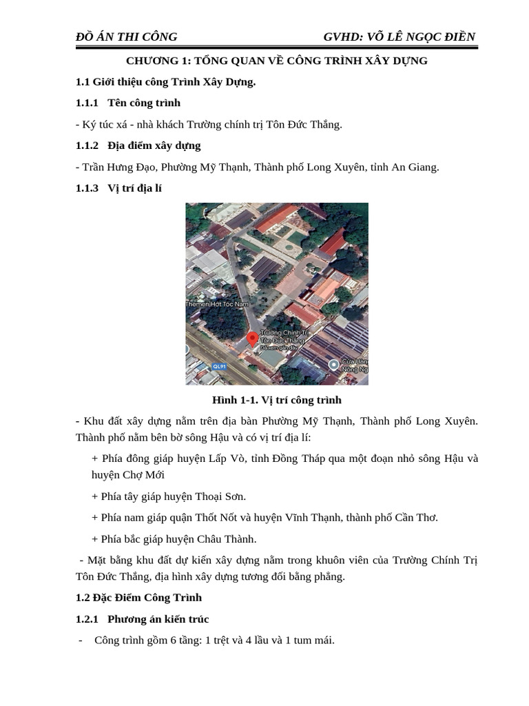Đồ Án Thi Công-Ttnh | PDF