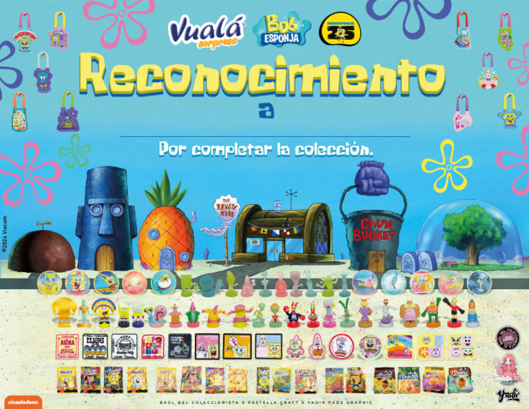 1 Reconocimiento - Colección Bob Esponja - Vualá 2024 | PDF