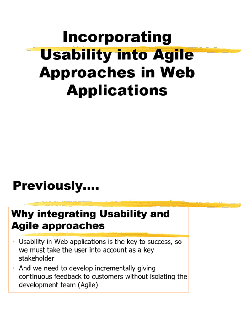 User-Centered Development in Agile Approaches | PDF | Usability | Agile Software Development