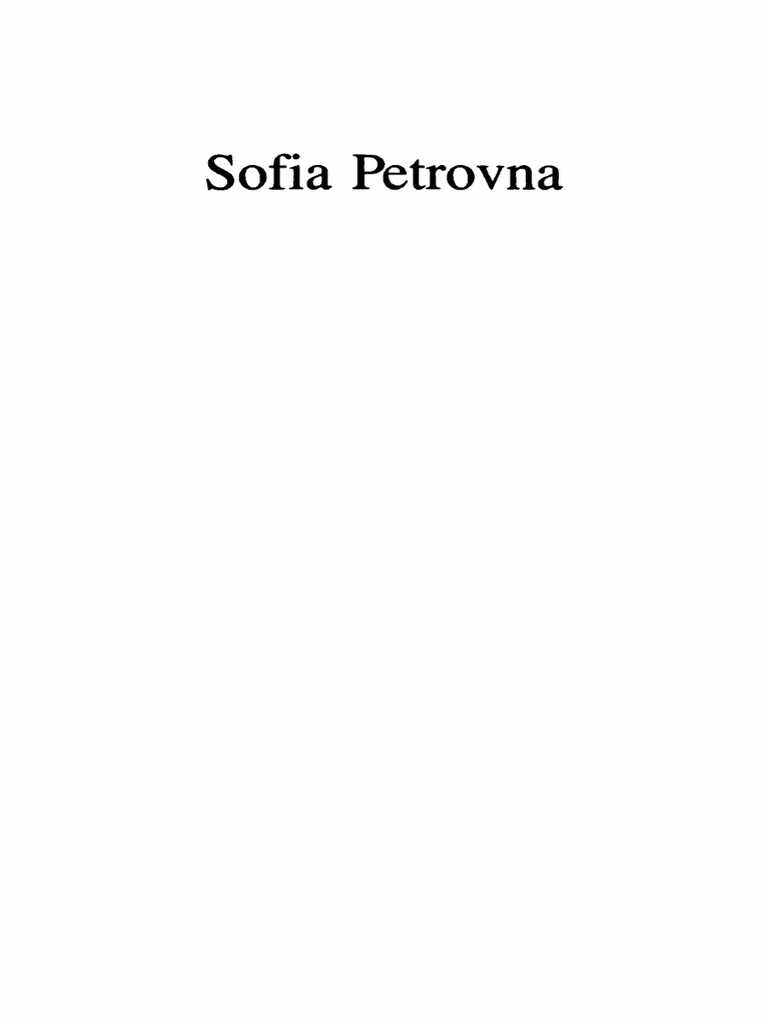 Sofia Petrovna - Lydia Chukovskaya | PDF