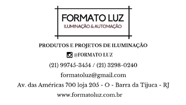 Formato Luz Apenas Frente | PDF