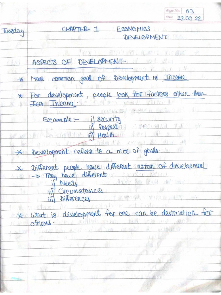 Economics Chapter 1 Notes | PDF