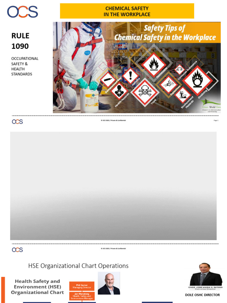 Chemical Safety Ocs | PDF