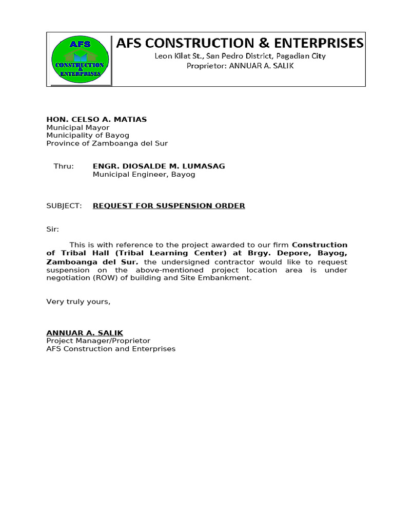 Variation Order | PDF