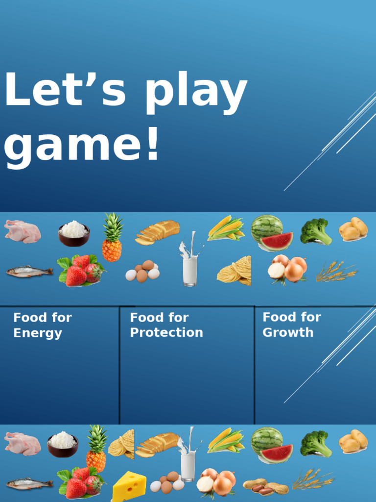 Types of Food (Game) | PDF