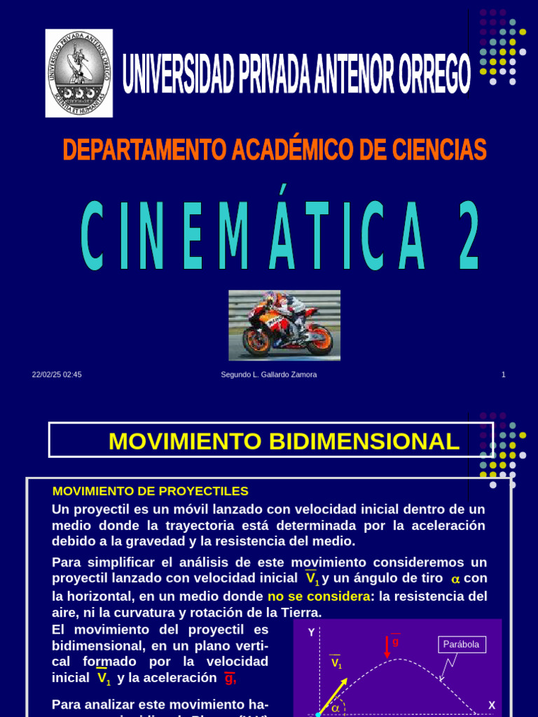 3-Cinematica 2 | PDF | Mecánica | Movimiento (física)