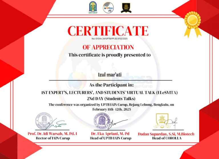 E Certificate | PDF