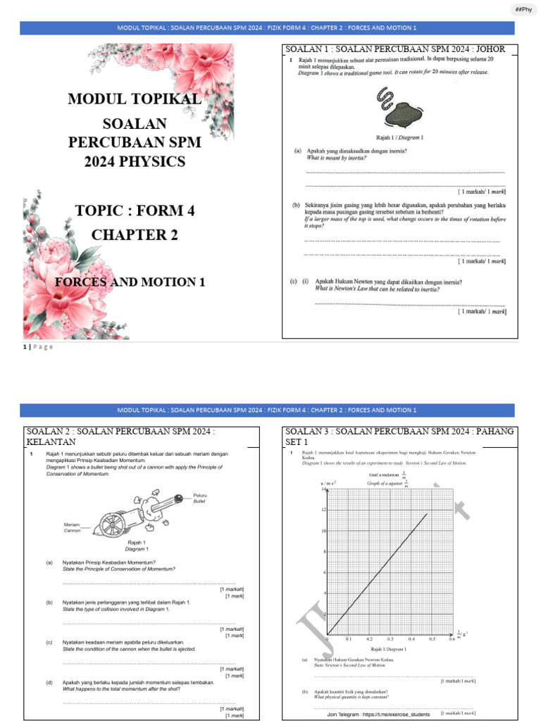 Modul Percubaan SPM 2024 FIZIK | PDF | Malaysia