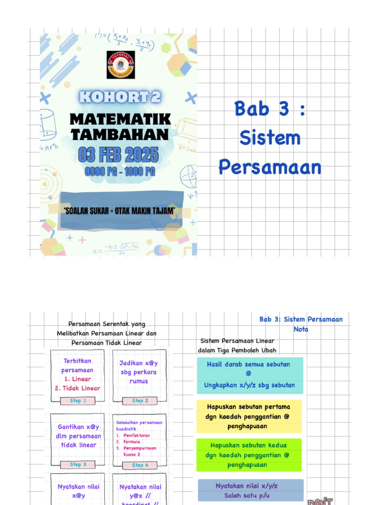 HANDOUT ADDMATH | PDF