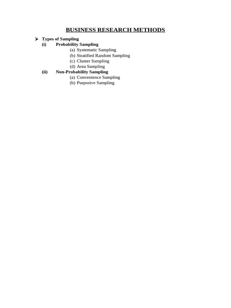 Business Research Methods | PDF