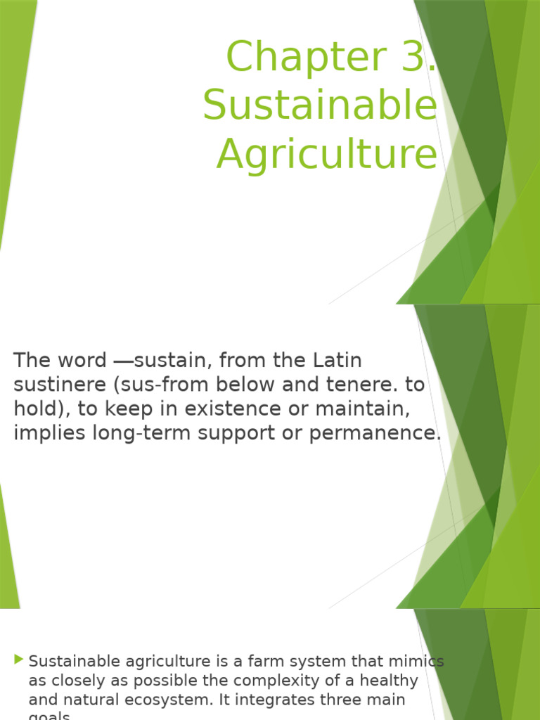 Understanding Sustainable Agriculture Practices | PDF | Agriculture ...