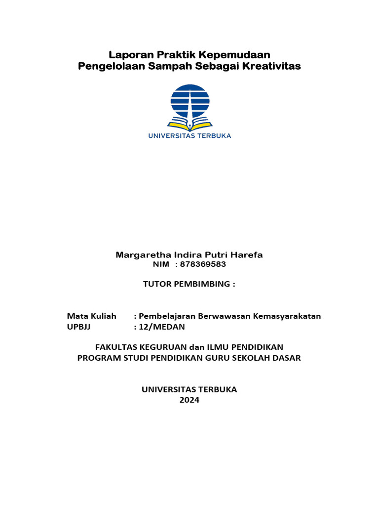 Laporan Kegiatan Pembinaan Kepemudaan | PDF