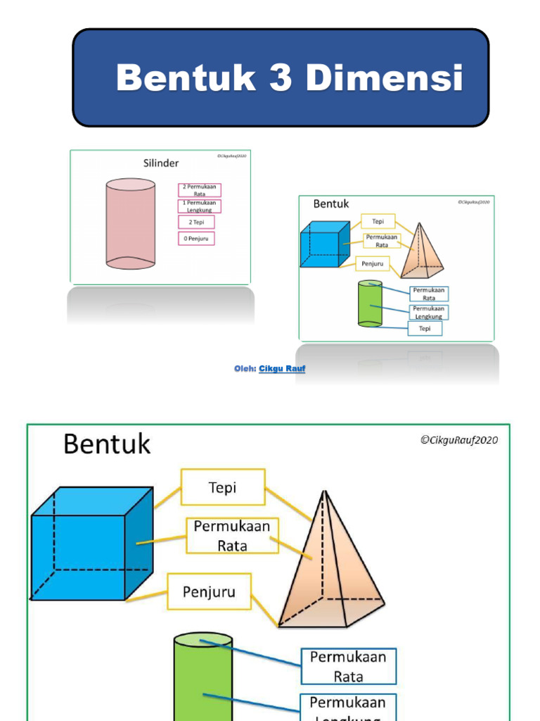 Bentuk 3 dimensi | PDF