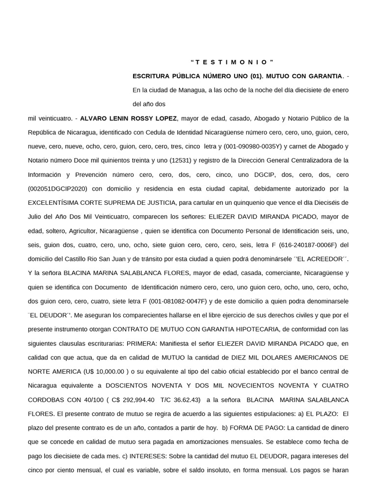 Escrit #1 Mutuo | PDF