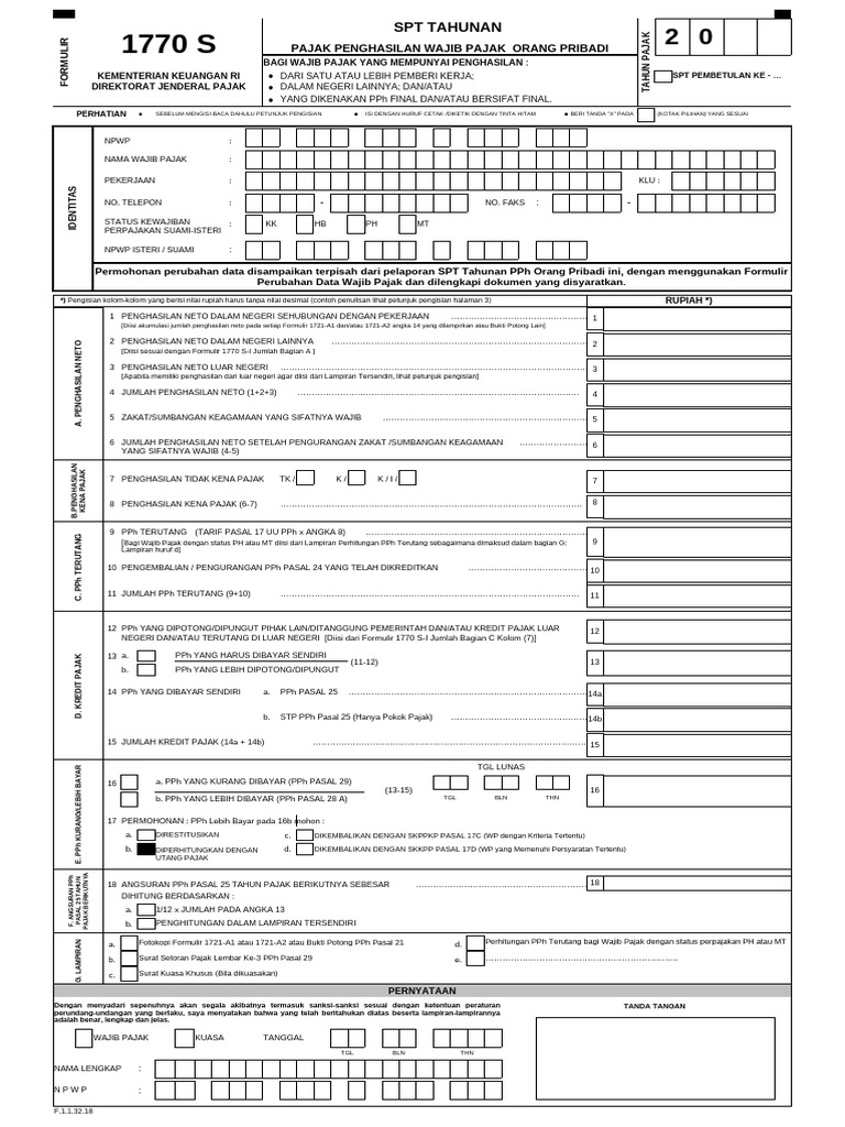 formulir-spt-1770-s | PDF