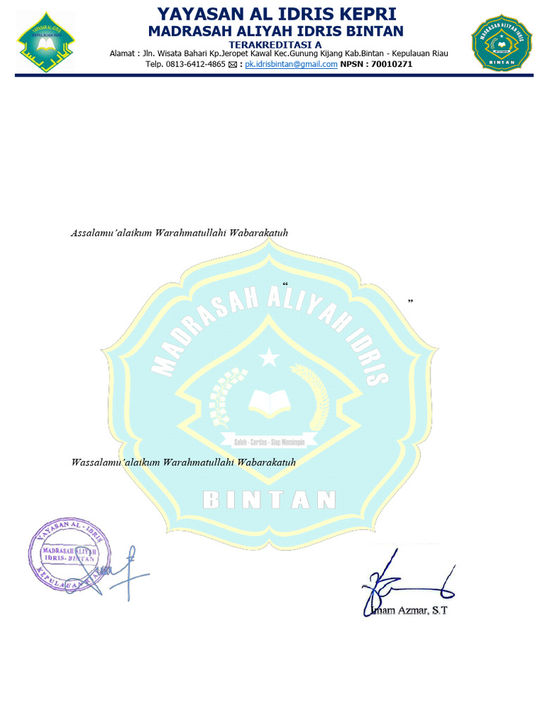 Surat Undangan Pembimbing - PMPM-MA 2025 | PDF