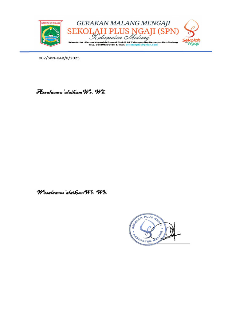 Undangan Duta SPN | PDF