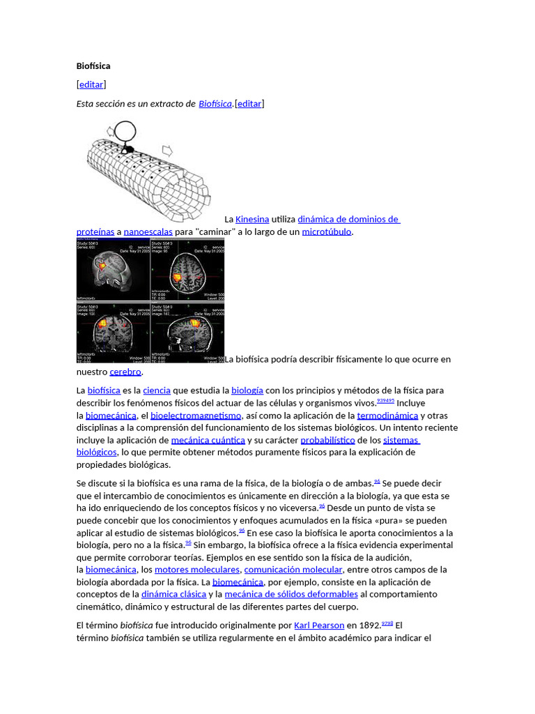 Introducción a la Biofísica y sus Aplicaciones | PDF | Biofísica ...