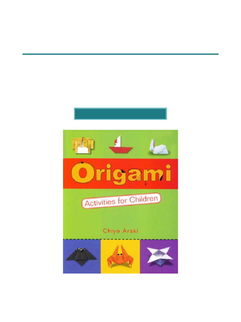Origami Activities For Children Make Simple Origami For Kids Projects ...