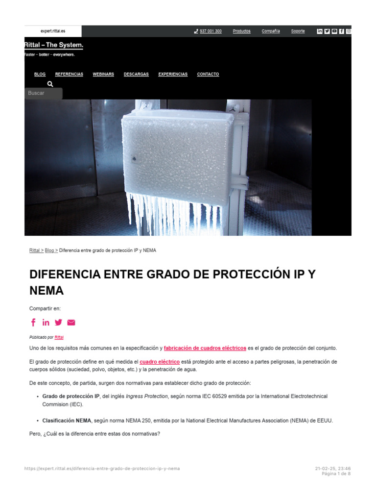 Diferencias Nema - Ip | PDF