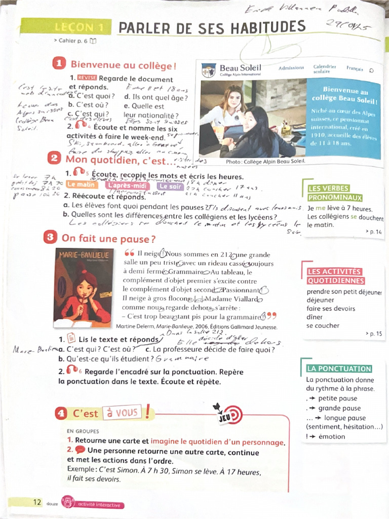 Parler de Ses Habitudes | PDF