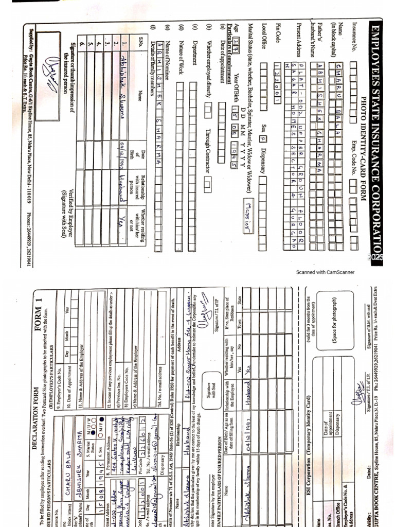 Charu Bala PF Forms | PDF
