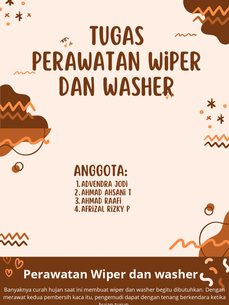 Perawatan Wiper dan Washer Mobil | PDF