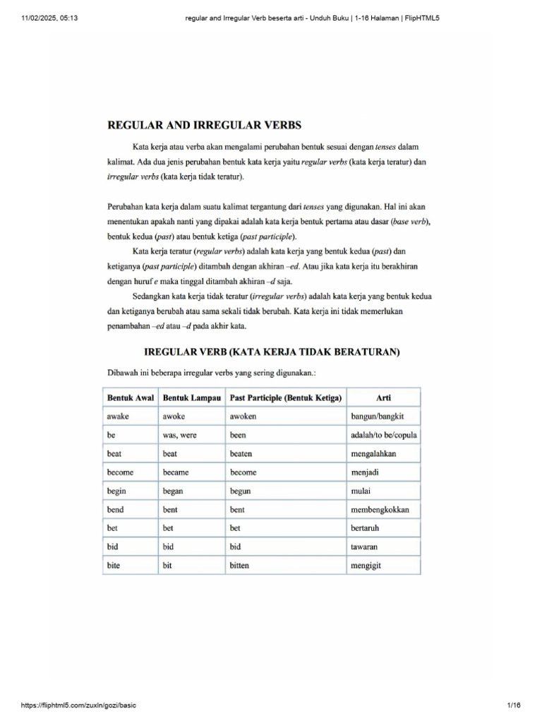 Regular Irregular | PDF