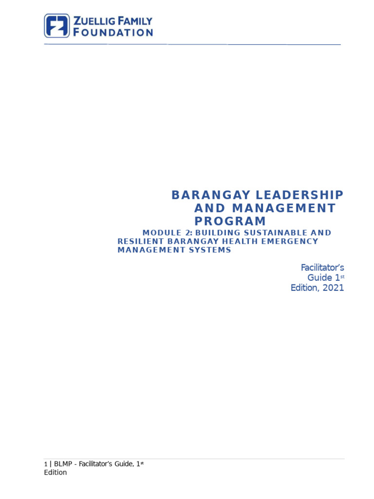 BHEMS Faci Guide - Asofapril27 | PDF | Disaster Risk Reduction | Emergency
