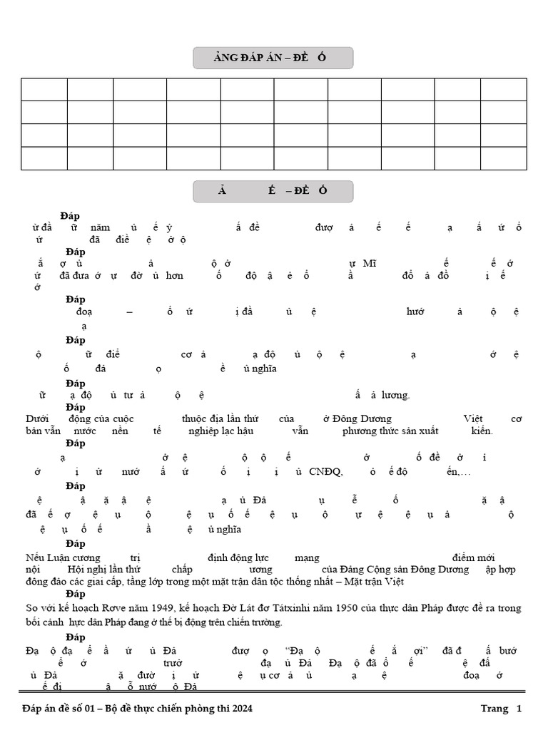 HDG de So 01 Mon Lich Su | PDF