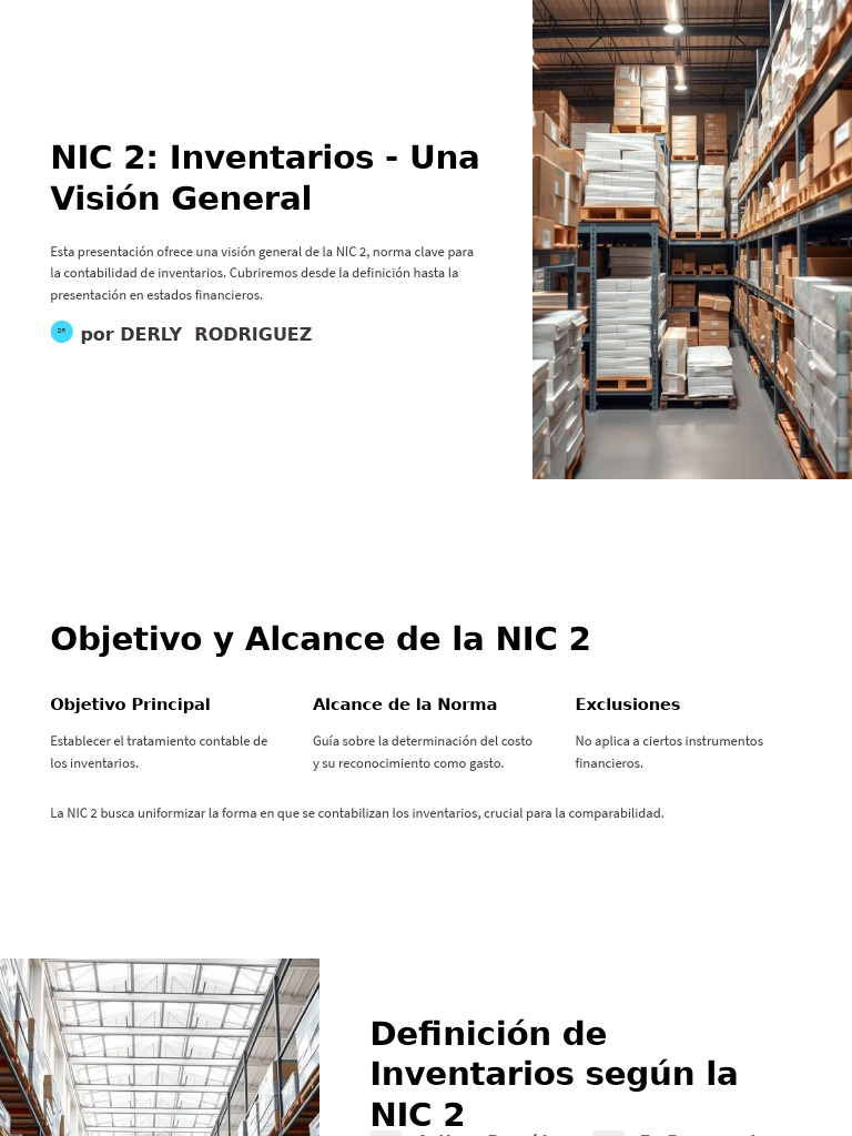 NIC 2 Inventarios Una Vision General | PDF | Contabilidad | Costo