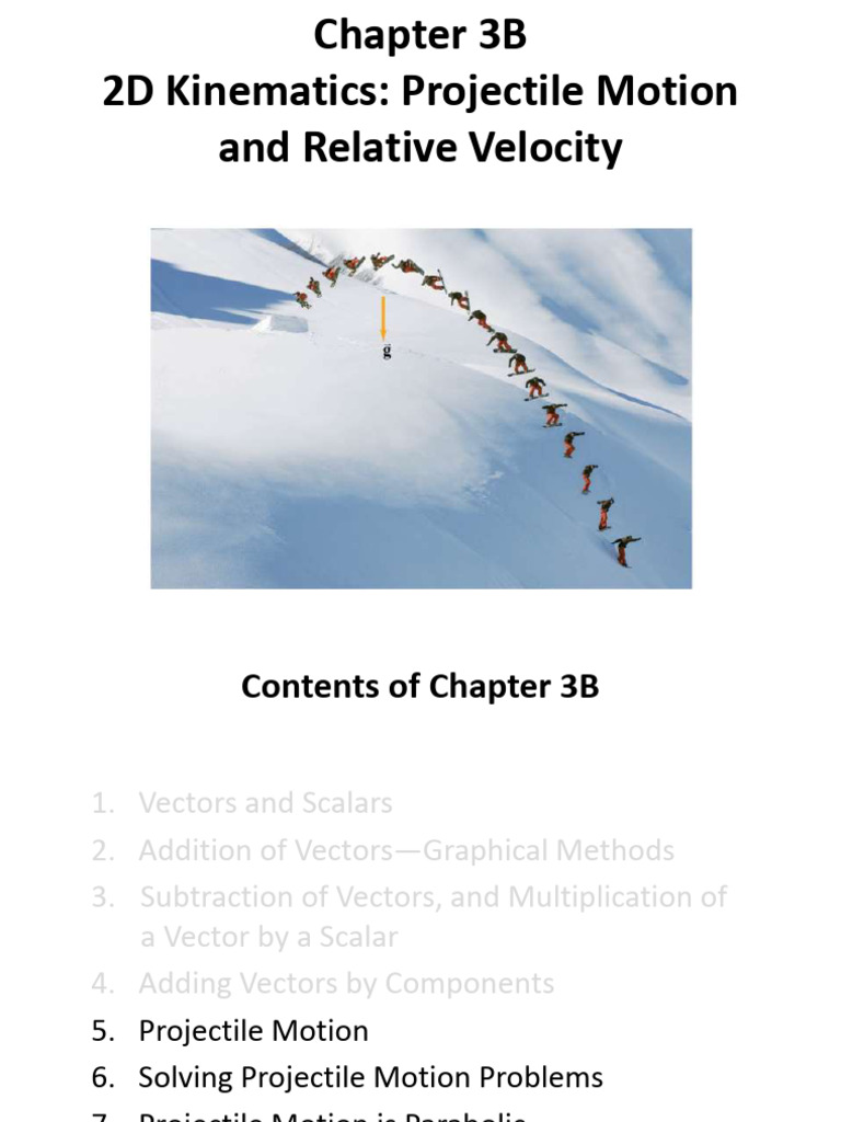 CH 03B 2D Kinematics Ed JR Web | PDF | Acceleration | Geometry