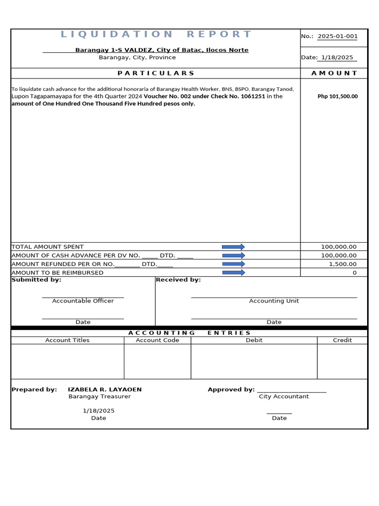 Liquidation Report | PDF