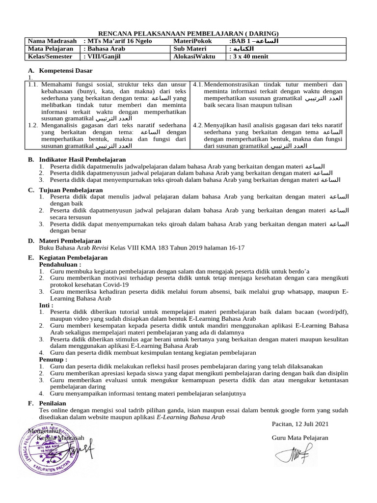 PERTEMUAN KE - 5 asaah الكتابة | PDF